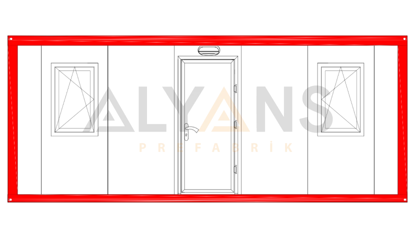 ALY 302 Ofis Konteyner Fiyatları | Alyans Prefabrik